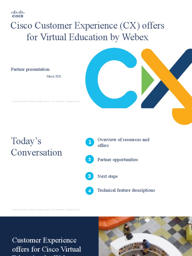 Cisco Customer Experience (CX) Offers For Virtual Education by Webex ...