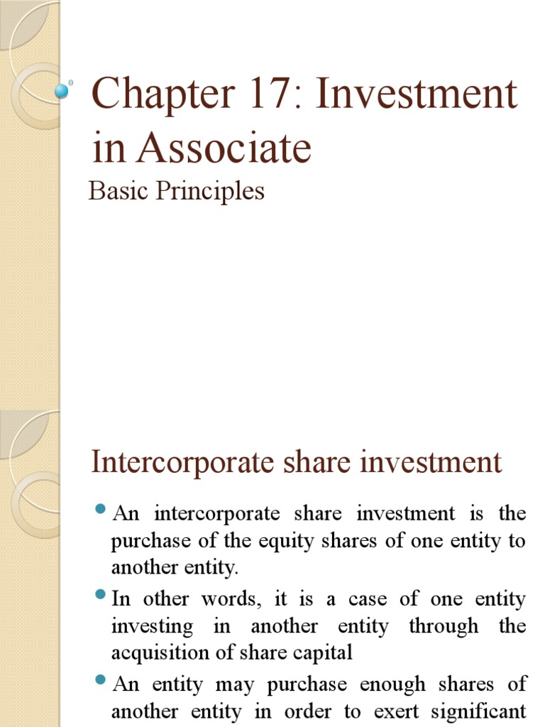 17 - Investment-In Associate (Basic Principles) | PDF | Goodwill ...