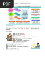 Present Continuous Story | PDF