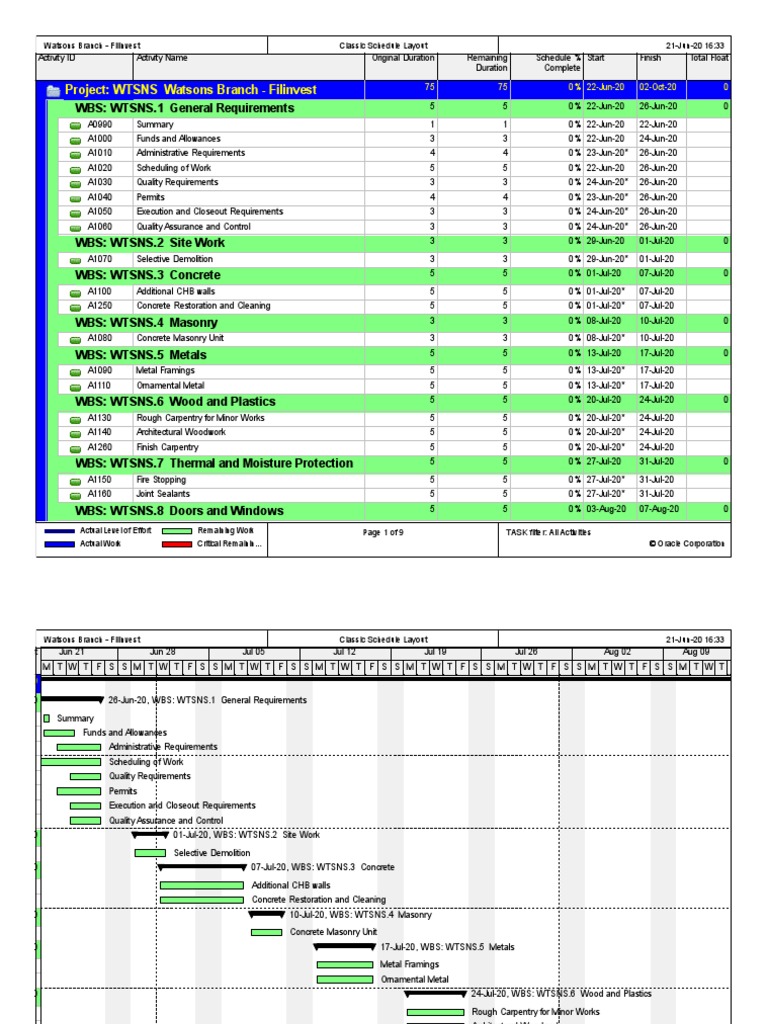 WBS (Activity) PDF | PDF | Carpentry | Architectural Design