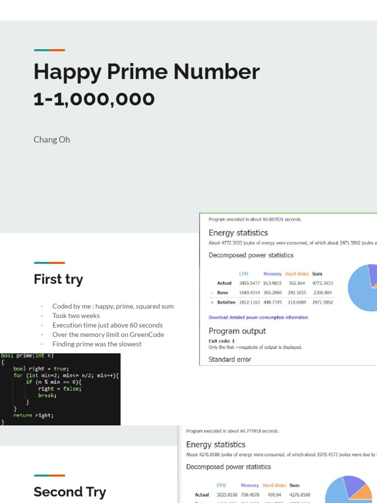 Happy Prime Number 1-1,000,000: Chang Oh | PDF