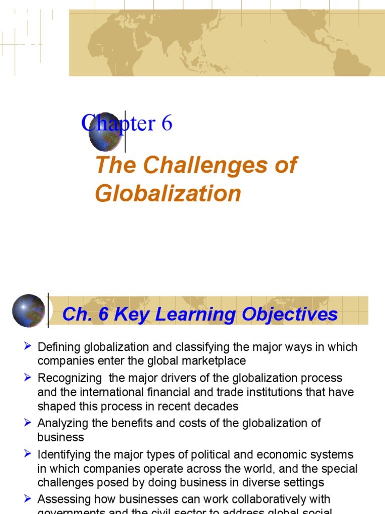 The Challenges of Globalization | PDF | World Trade Organization | Globalization