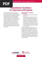 Knee TKR Protocol BWH | PDF | Analgesic | Anatomical Terms Of Motion