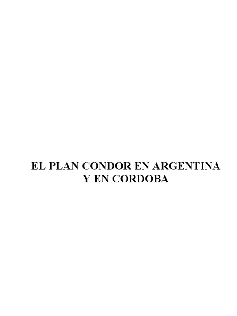 Libro Plan Condor | PDF