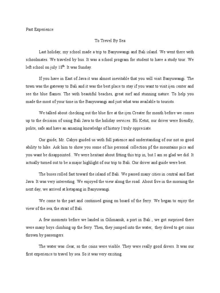 Past Experience | PDF