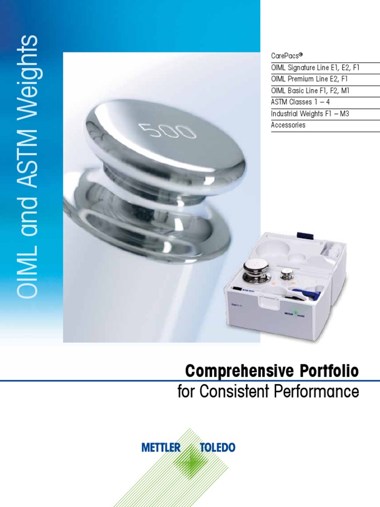 Weight Oiml R 111 - 1 VS Astm E617 PDF | PDF | Calibration | Weight