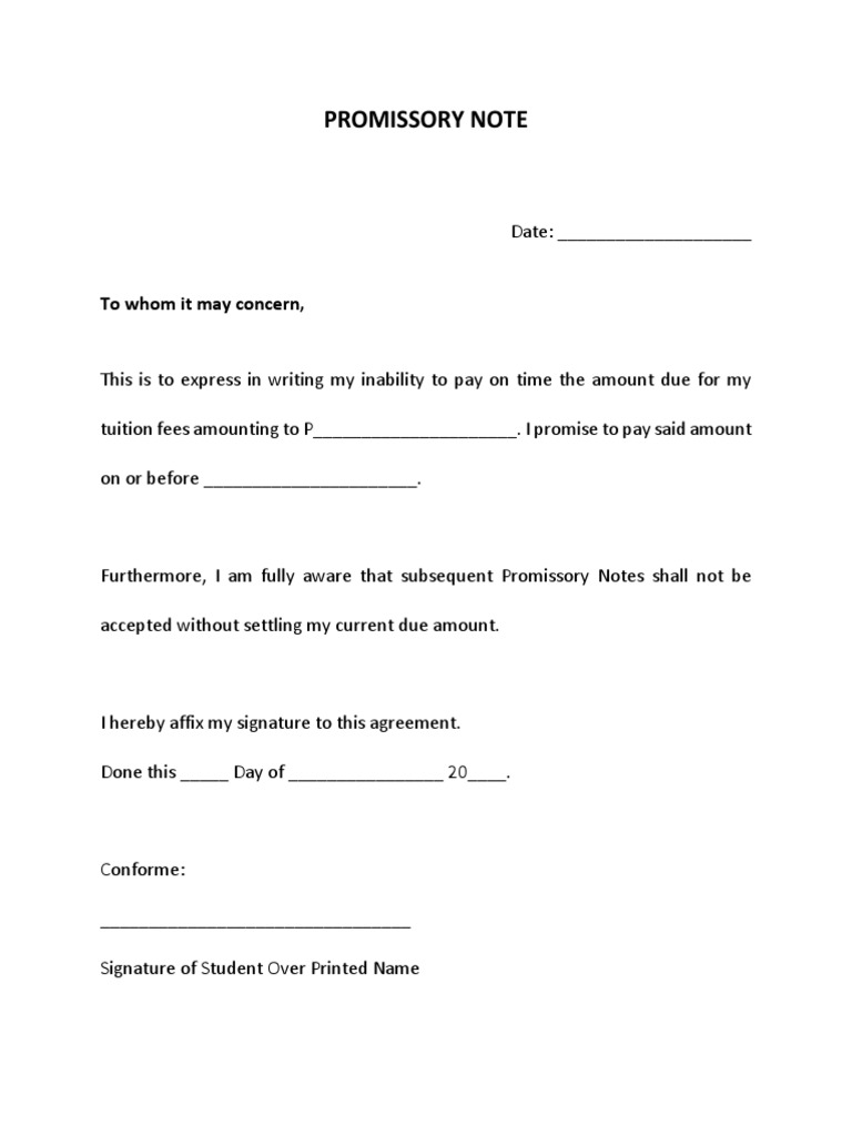 Promissory Note PDF | PDF
