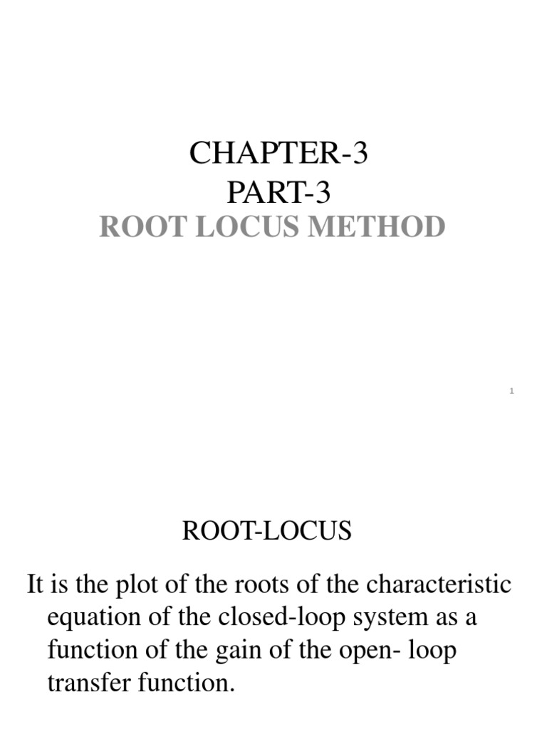 Root Locus PDF | PDF | Mathematical Concepts | Analysis