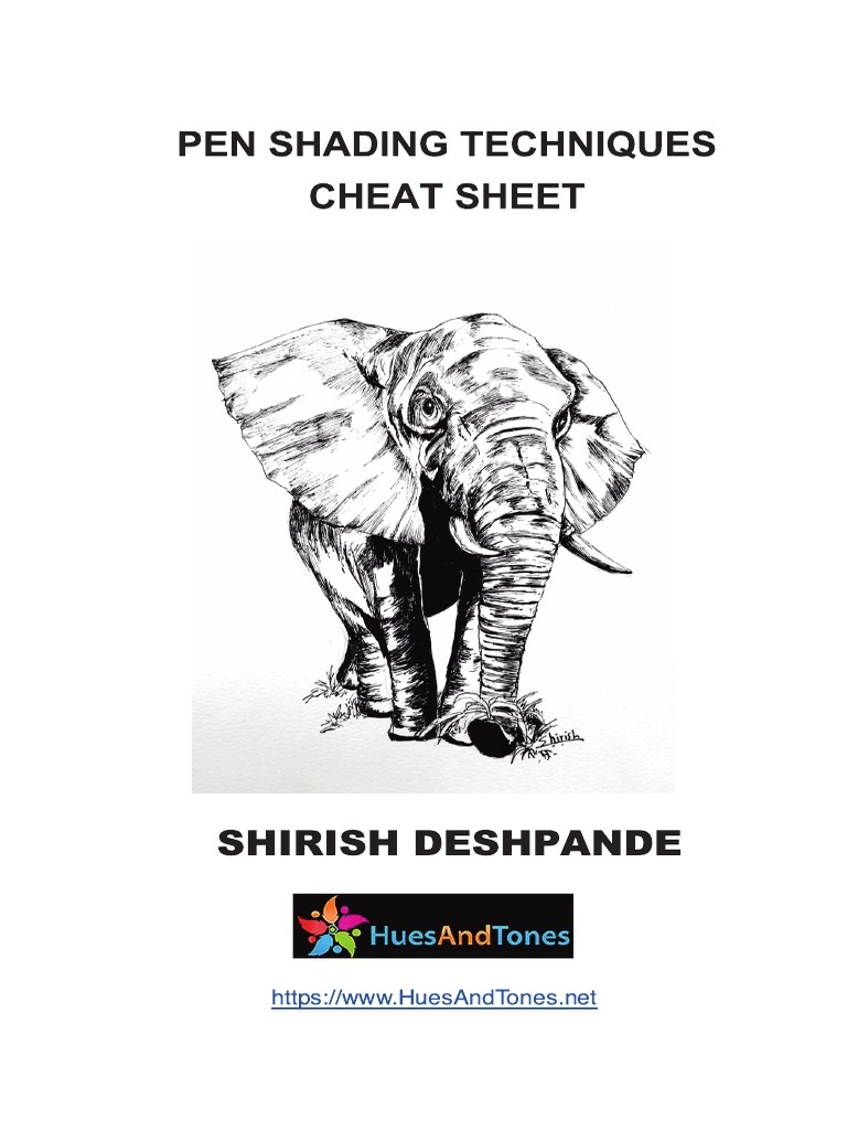 Pen Shading Techniques Cheat Sheet - Shirish Deshpande | PDF | Sphere ...