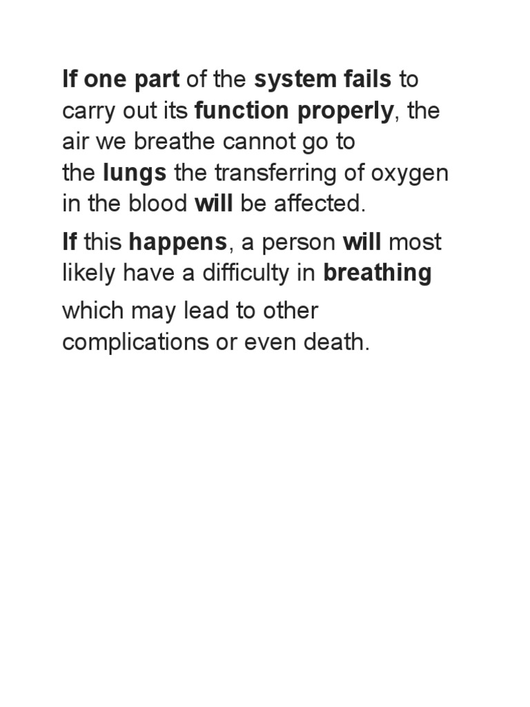 Respiratory System Failure Risks | PDF | Self-Improvement | Wellness