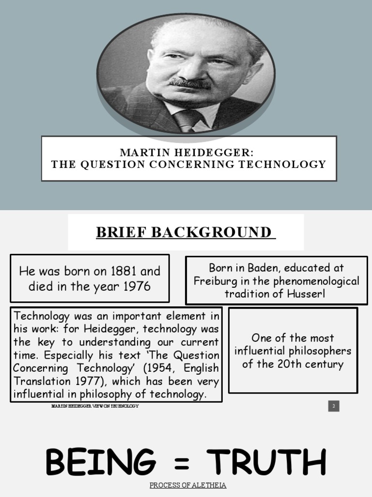 Heidegger's Philosophy of Technology | PDF | Martin Heidegger ...