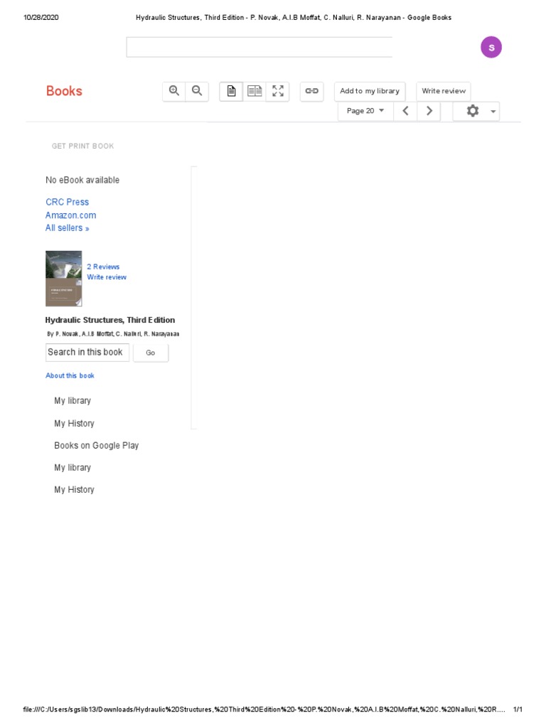 Hydraulic Structures, Third Edition - P. Novak, A.I.B Moffat, C ...