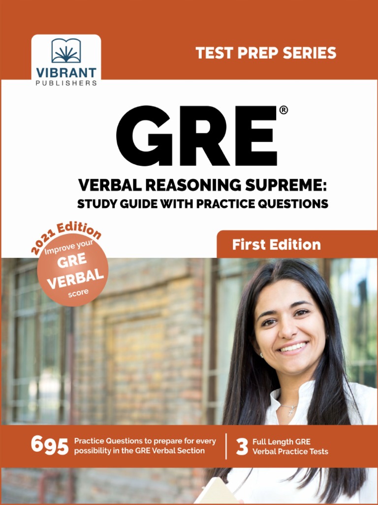 GRE Verbal Reasoning Supreme: Study Guide With Practice Questions | PDF ...