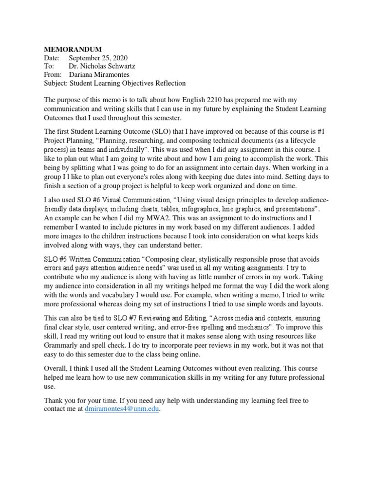 Reflective Memo | PDF | Infographics | Semiotics