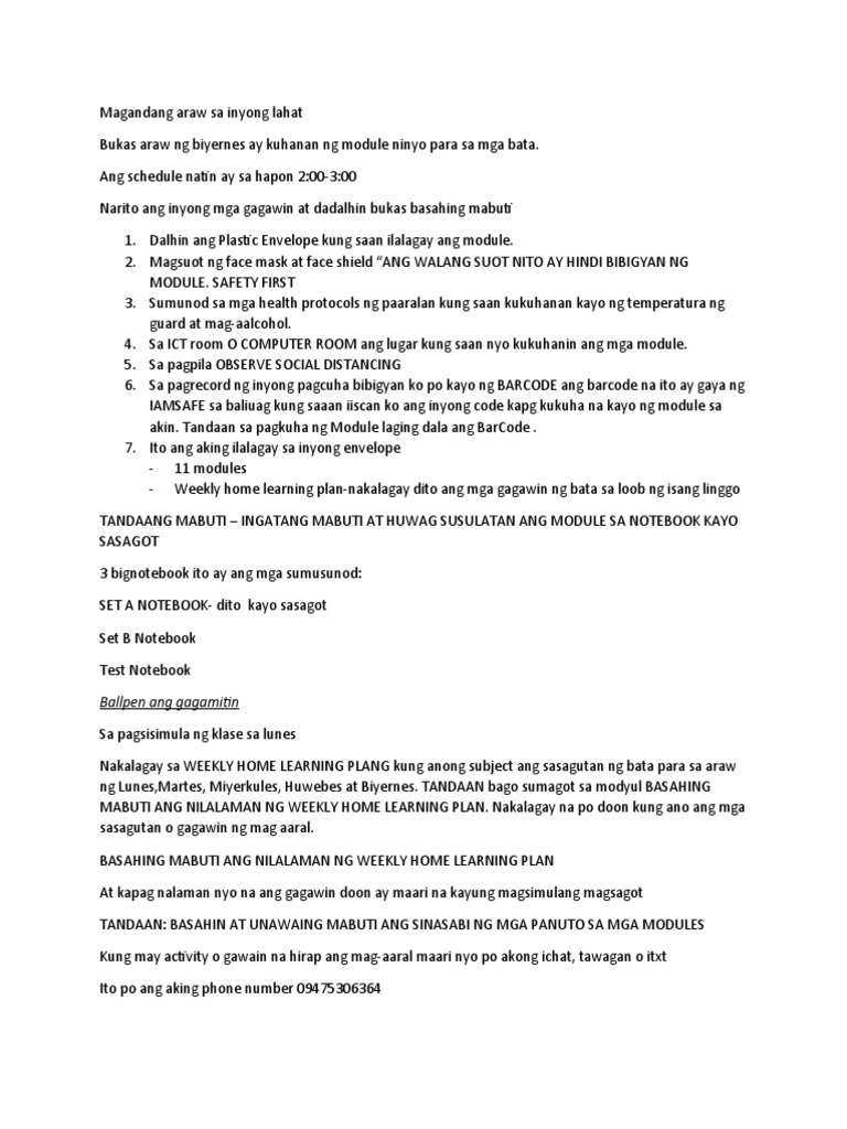 Magandang Araw Sa Inyong Lahat | PDF