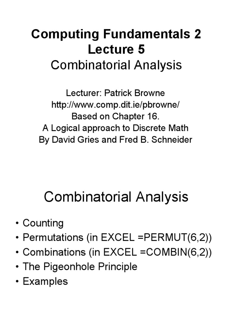 Permutations and Combinations PDF | PDF | Mathematical Analysis | Abstract Algebra