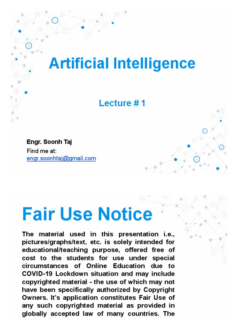 Lec#1 PDF | PDF | Artificial Intelligence | Intelligence (AI) & Semantics