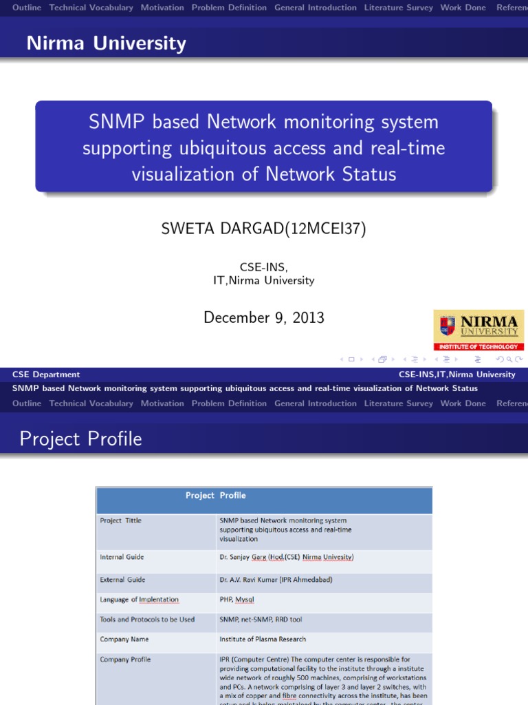 SNMP Based Network Monitoring System | PDF | Computer Network | Media Technology