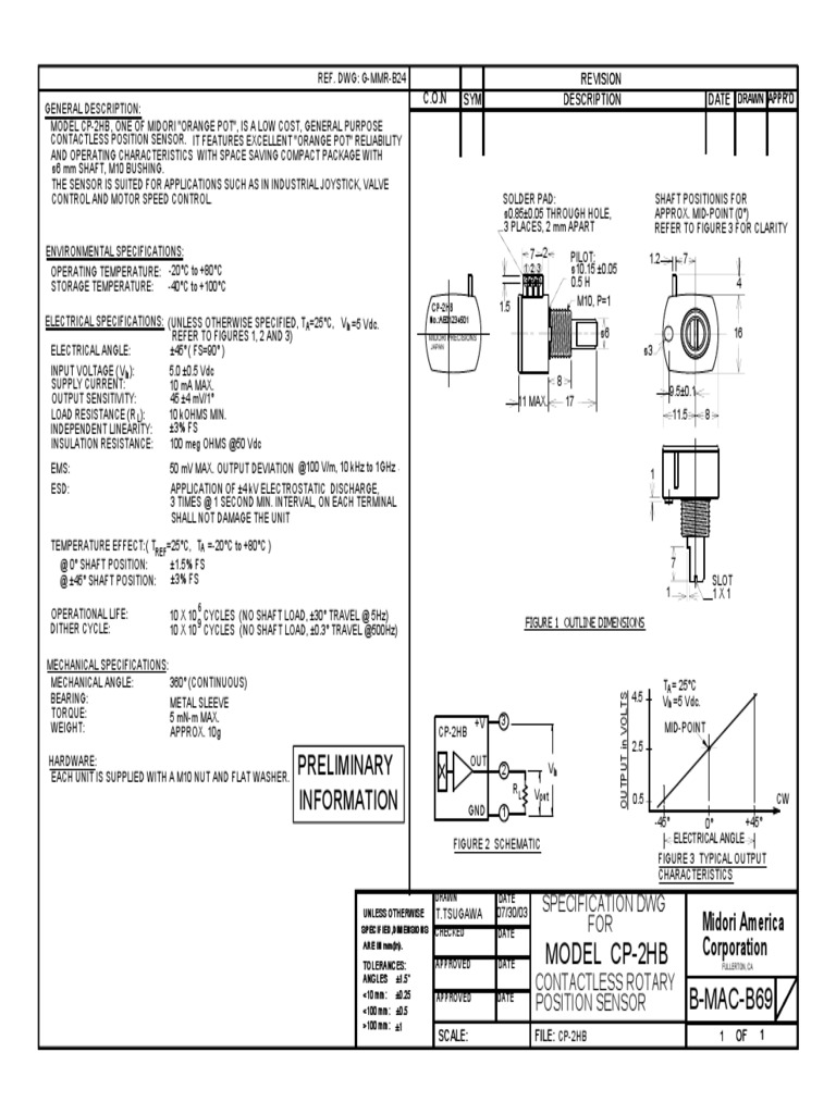 Preliminary Information: B-MAC-B69 Model Cp-2Hb | PDF | Electrostatic ...