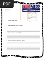 TED Talk Viewing Worksheet Guide | PDF | Linguistics | Human Communication