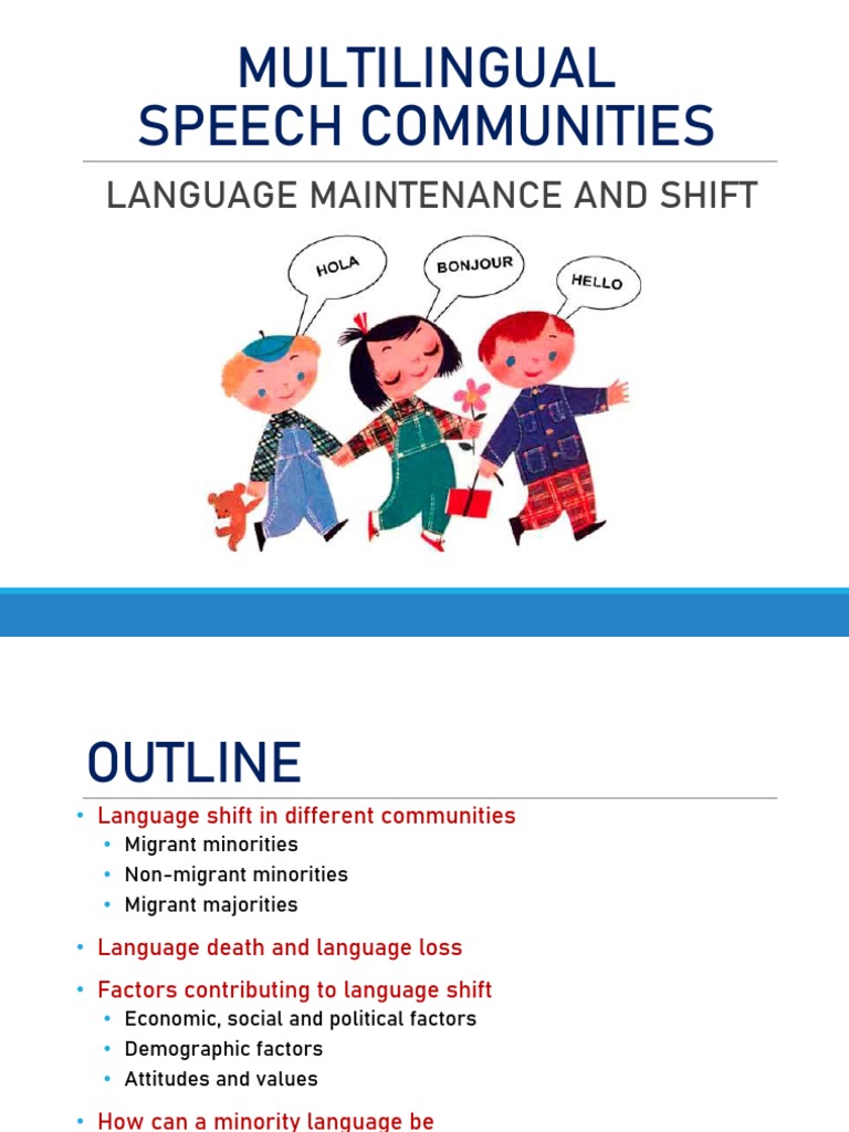 Multilingual Speech Communities: Language Maintenance and Shift | PDF ...