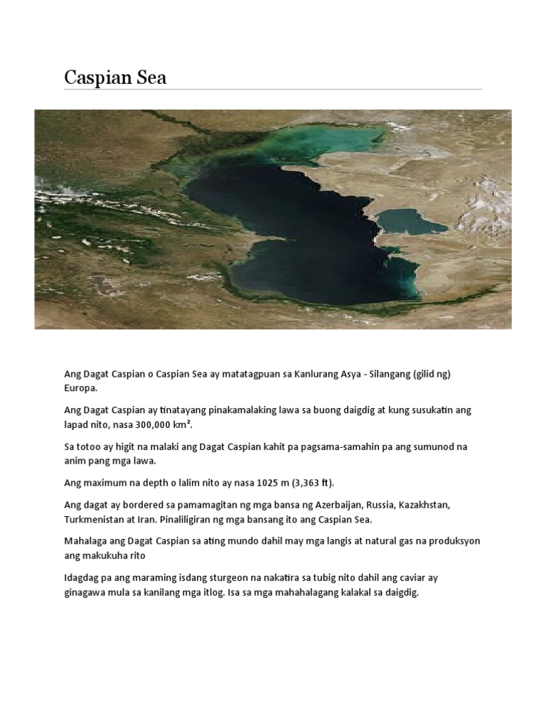 Caspian Sea | PDF