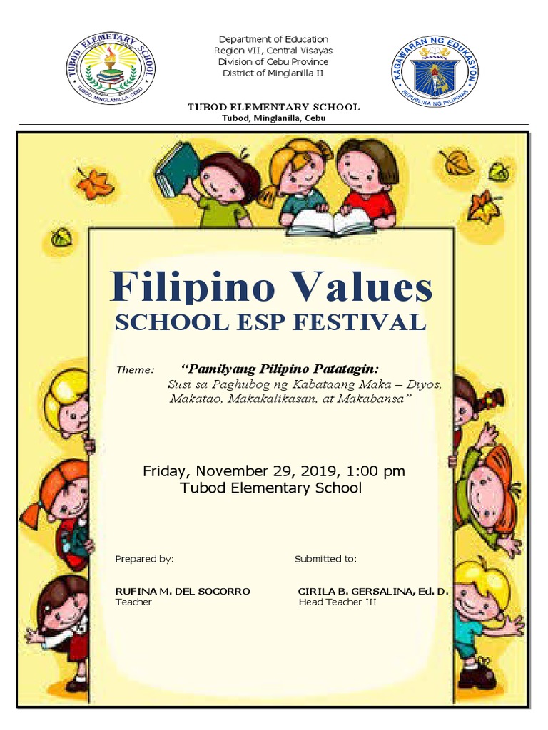 ESP Festival Cover Page Design | PDF