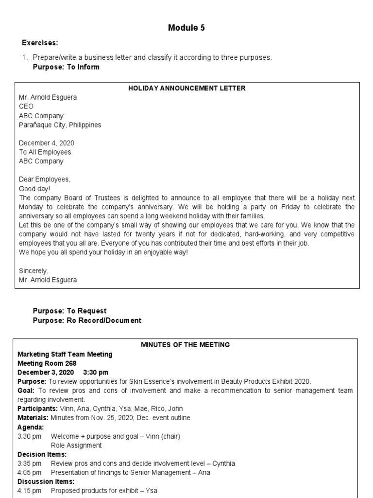 Business Letter Writing Essentials | PDF | Fax | Communication