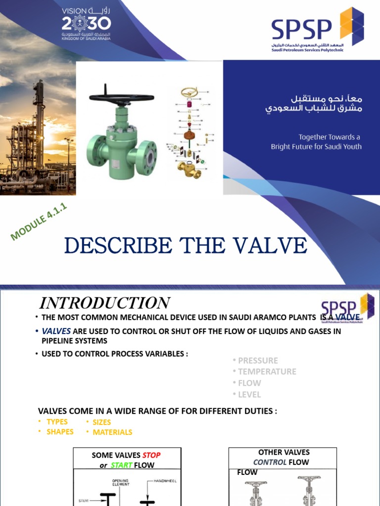 4.1.1 Id Valves& Functions | PDF | Valve | Gas Technologies
