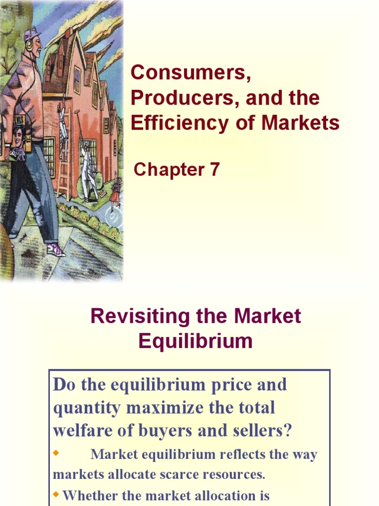 Consumers, Producers, and The Efficiency of Markets | PDF | Economic ...