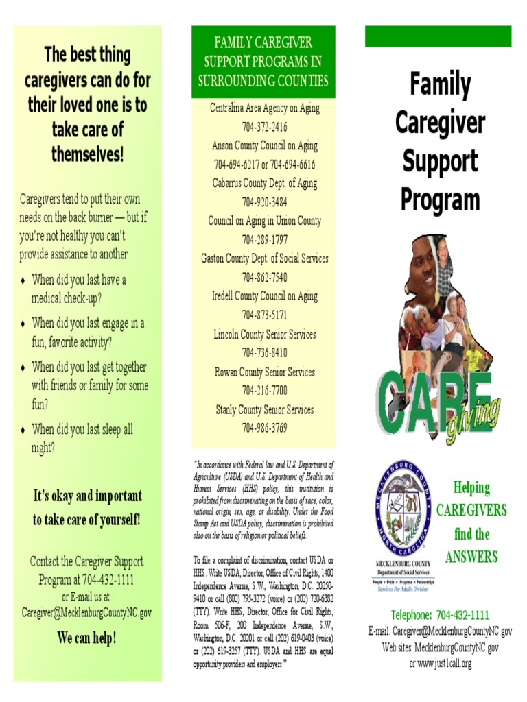 Caregiving Brochure FY07 - 08 | PDF | Caregiver | United States ...