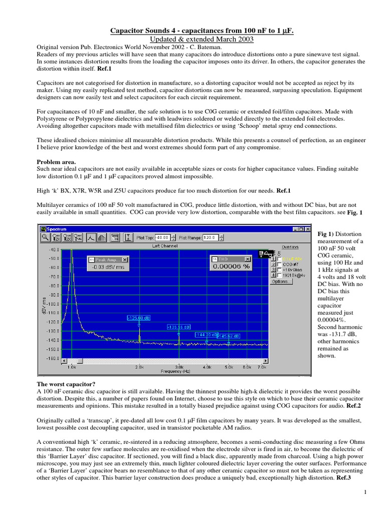 Bateman Notes Cap Sound 4 PDF | PDF | Capacitor | Dielectric