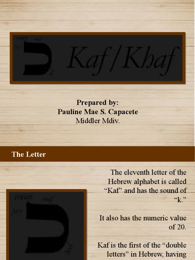 Hebrew Letter Kaf: Forms and Mysticism | PDF | Religion & Spirituality