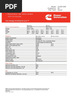 Cummins C275D5 - Datasheet 250kva 275kva | PDF | Diesel Engine | Engines