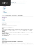 NAVAREA I Warnings Summary July 2025 | PDF | Navigation