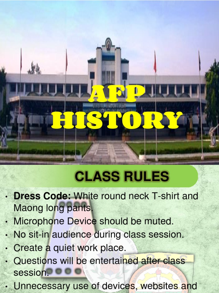 Afp History PDF | PDF | Philippines | Military Science