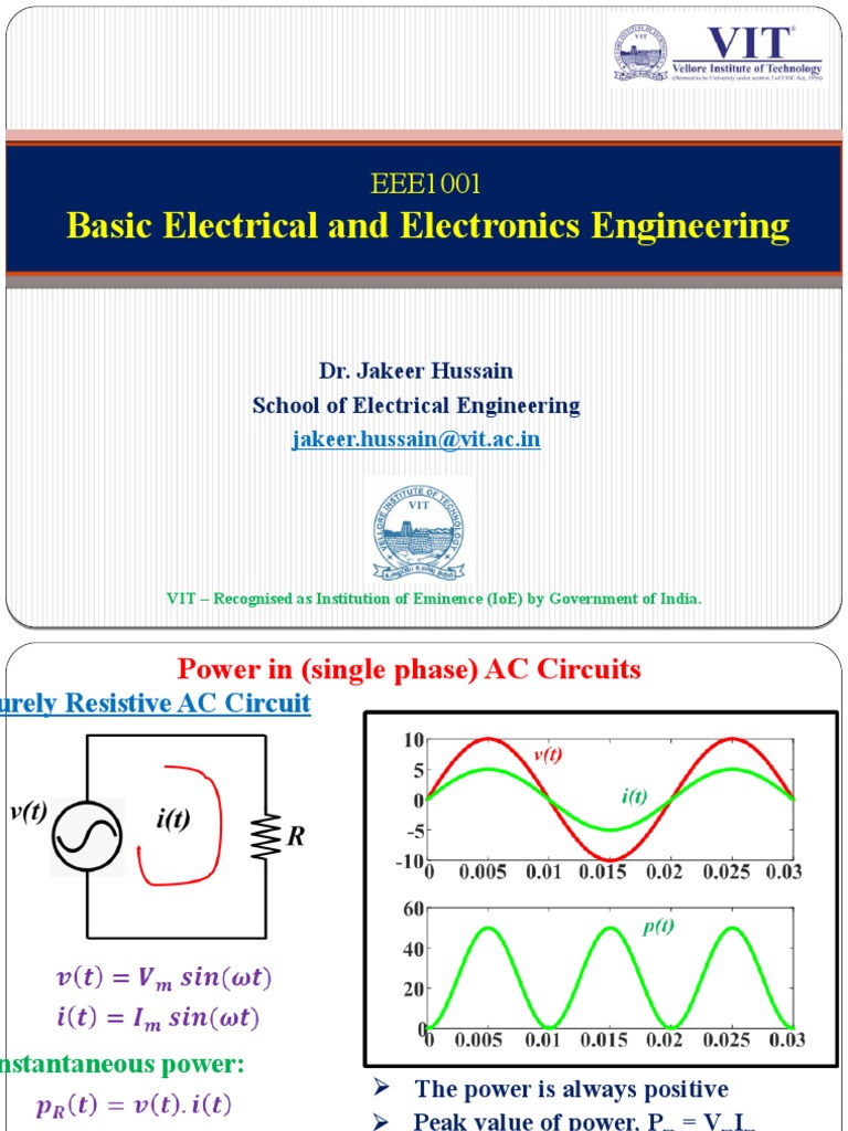 Basic Electrical and Electronics Engineering | PDF | Electrical Network | Alternating Current