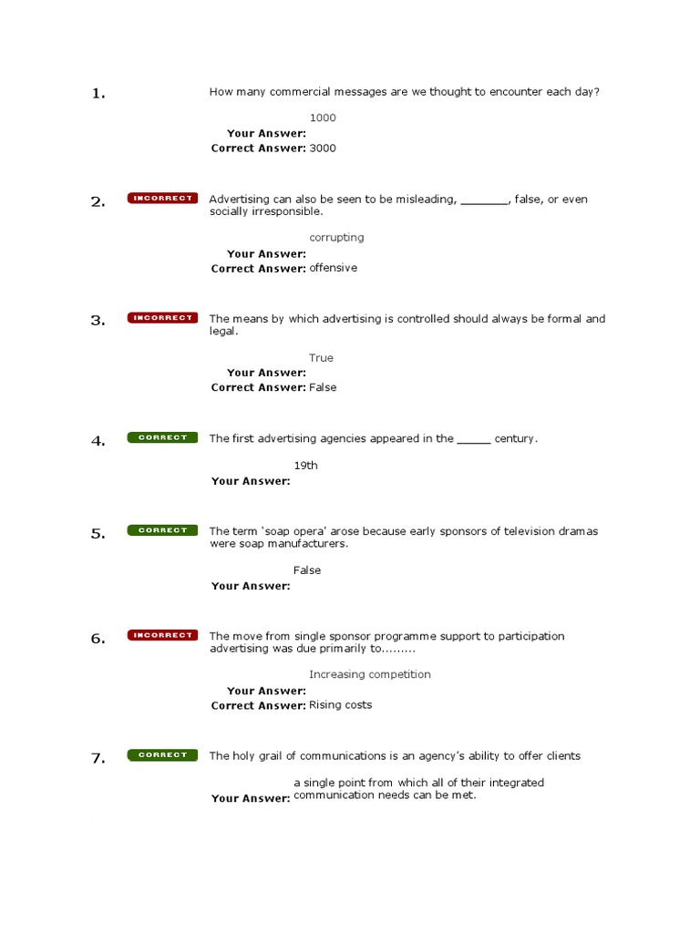 MCQ Advs | PDF | Advertising | Brand