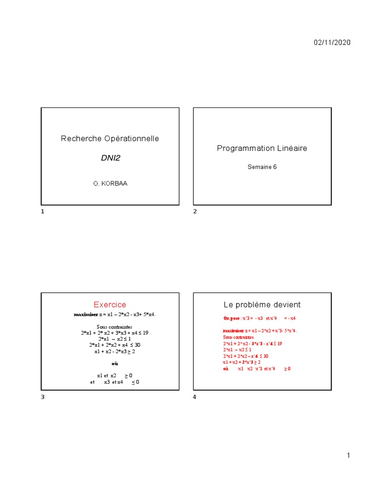 Linear Programming Optimization | PDF