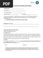 Model Declaratie Proprie Raspundere | PDF