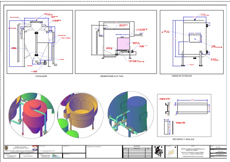 Detalles PTAP Plano2 PDF | PDF | Agua y política | Agua