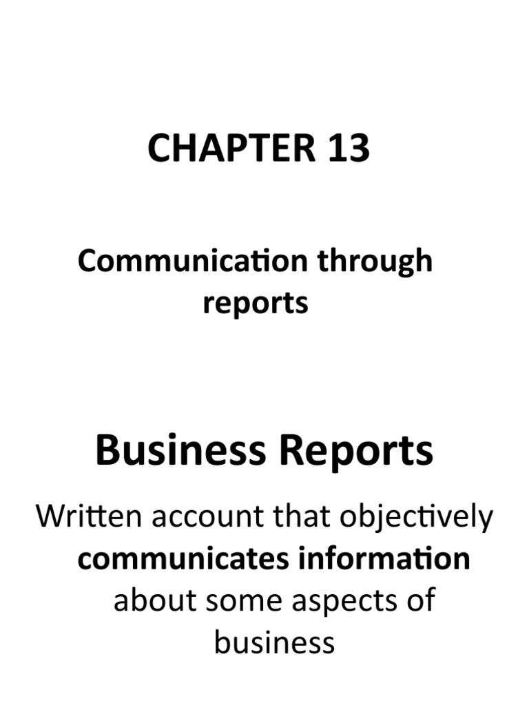 Business Report Structure and Examples | PDF | Learning | Science