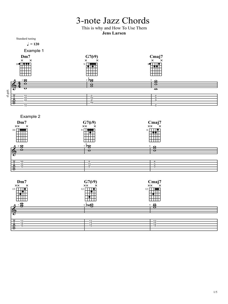 3 Note Jazz Chords This Is Why and How To Use Them PDF | PDF | Musical ...