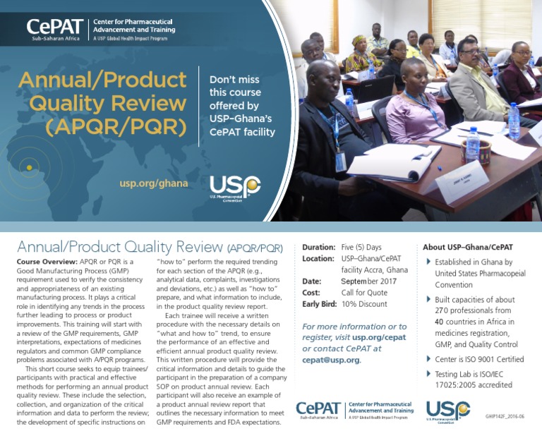 Annual/Product Quality Review (Apqr/Pqr) : Don'T Miss This Course ...