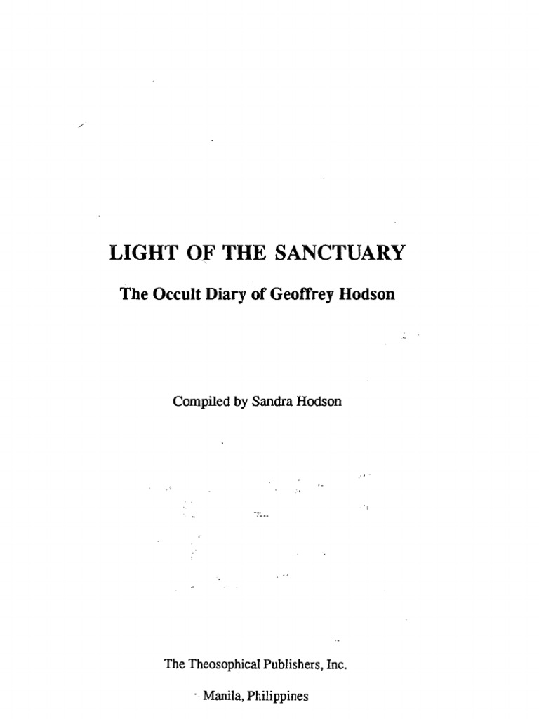 Light of The Sanctuary-Geoffrey Hodson (Theosophical) | PDF | Ascended ...
