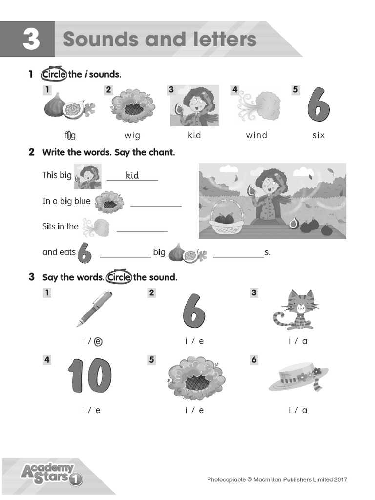 Sounds and Letters: Circle The I Sounds | PDF