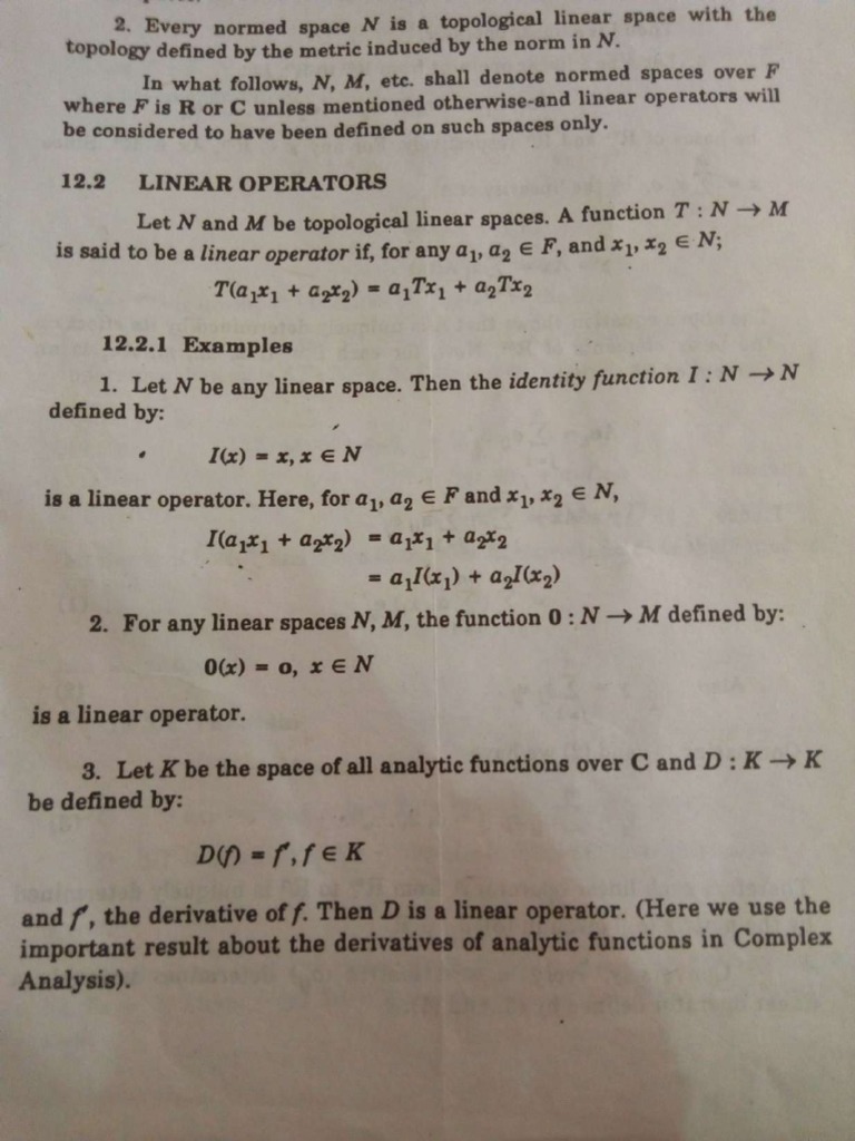 Linear Operators | PDF