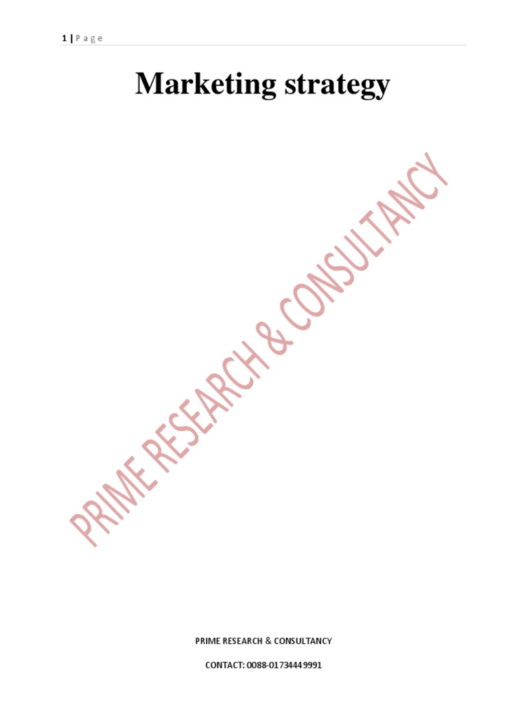 Marketing Strategy PDF | PDF | Market Segmentation | Marketing