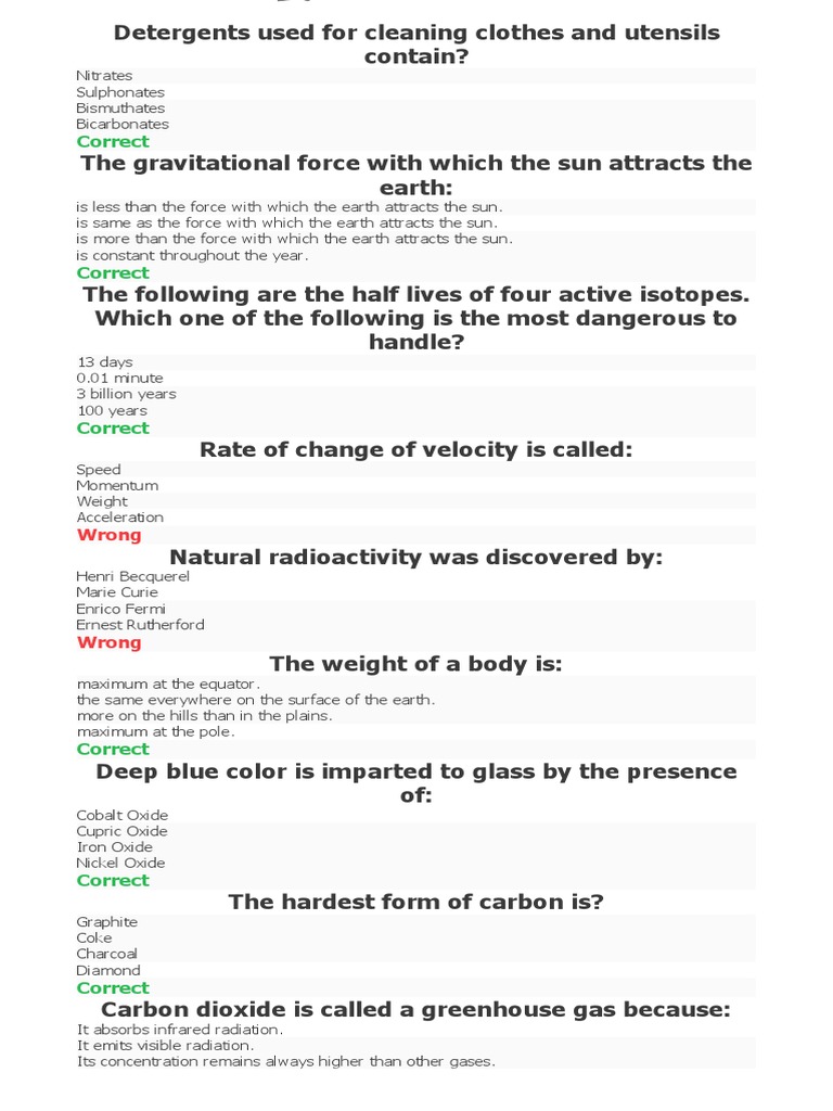 General Science | Download Free PDF | Earth | Atmosphere Of Earth