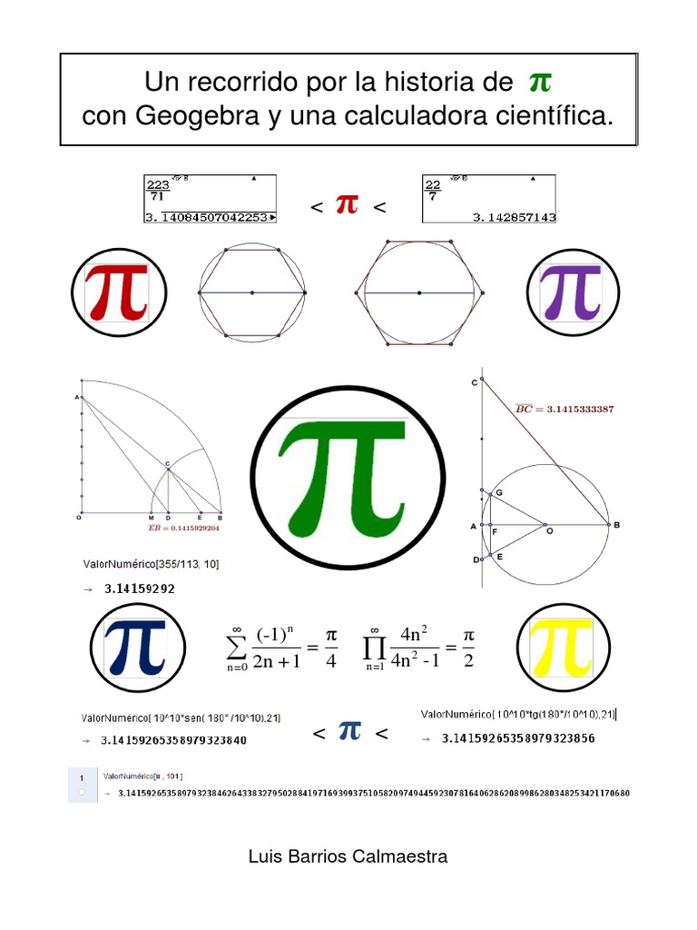 Un Recorrido Por La Historia Del Numero Pi | PDF | Pi | Números